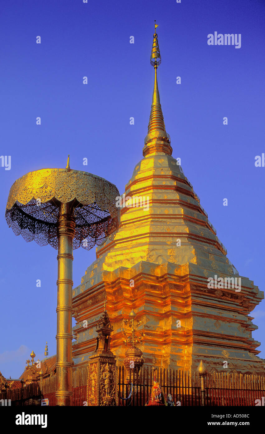 Wat Doi Suthep a temple at Chiang Mai in Northern Thailand Stock Photo ...