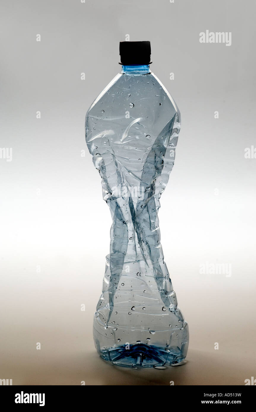 Empty plastic water bottle Stock Photo - Alamy
