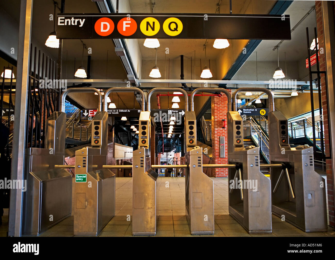NEW YORK CITY SUBWAY TURNSTILE Stock Photo - Alamy