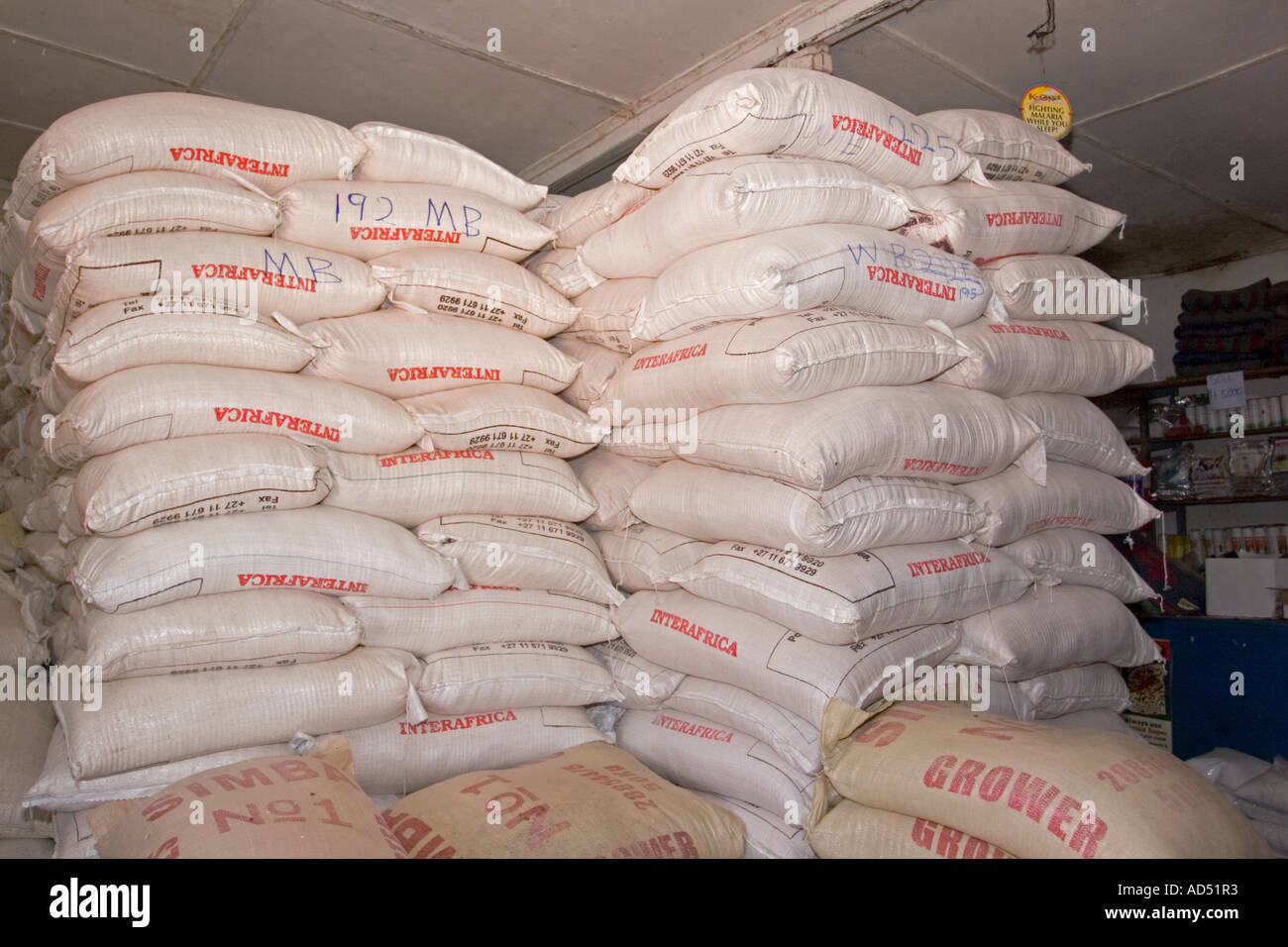 A Zambian, Africa grain store Stock Photo - Alamy