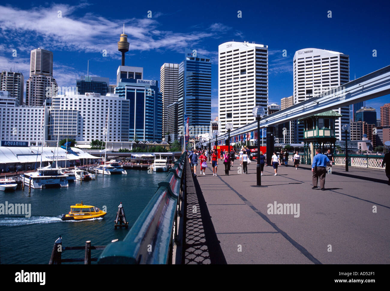 Darling Harbor Sydney Monorail High Resolution Stock Photography and ...