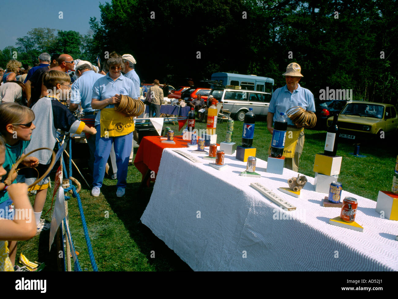 Cheam Fair Surrey England Nonsuch Park Children Playing Hoop-La Stock ...