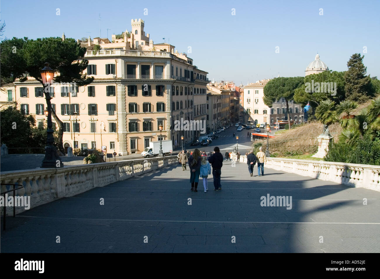 Rome Italy The Campidoglio with statues and piazza designed by ...
