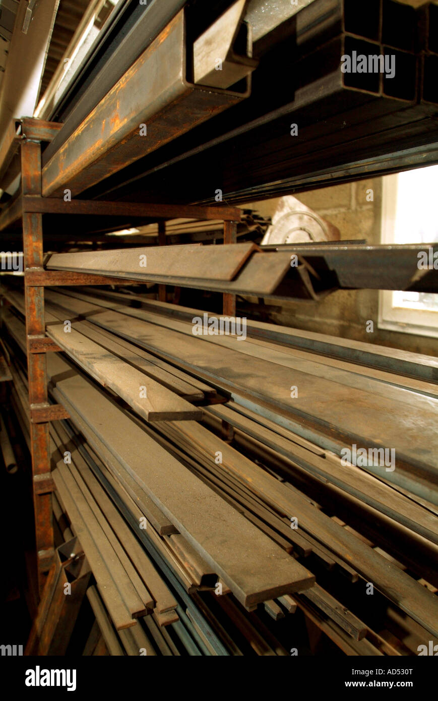 Stacks of iron Stock Photo - Alamy