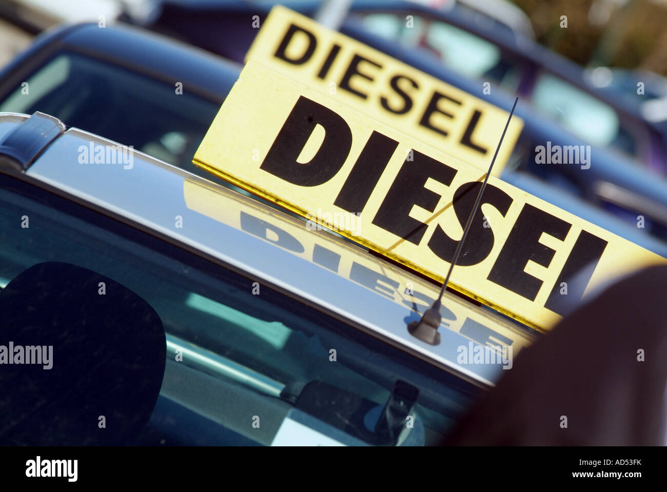 Used cars park Stock Photo - Alamy