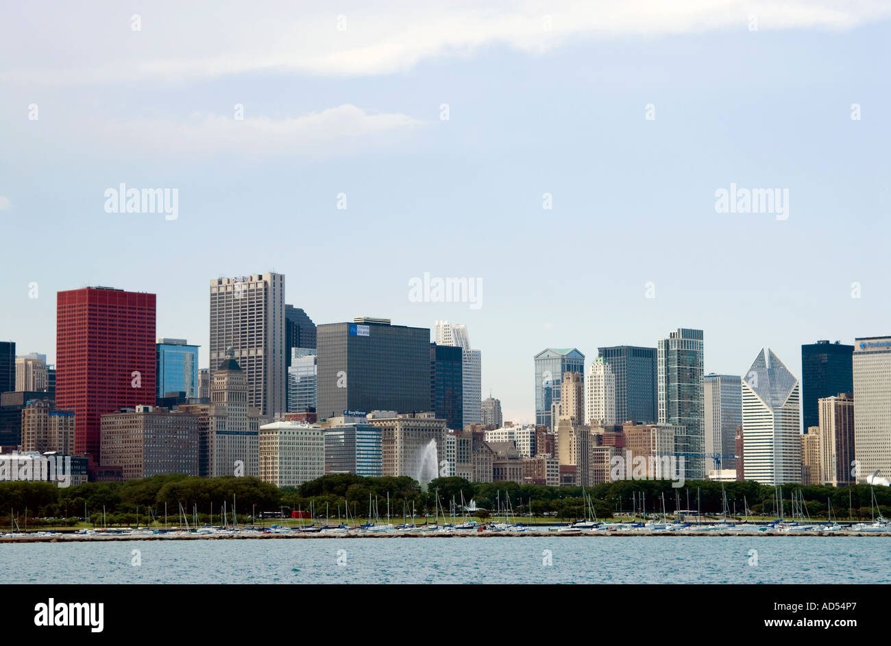 Chicago Center Skyline Stock Photo - Alamy