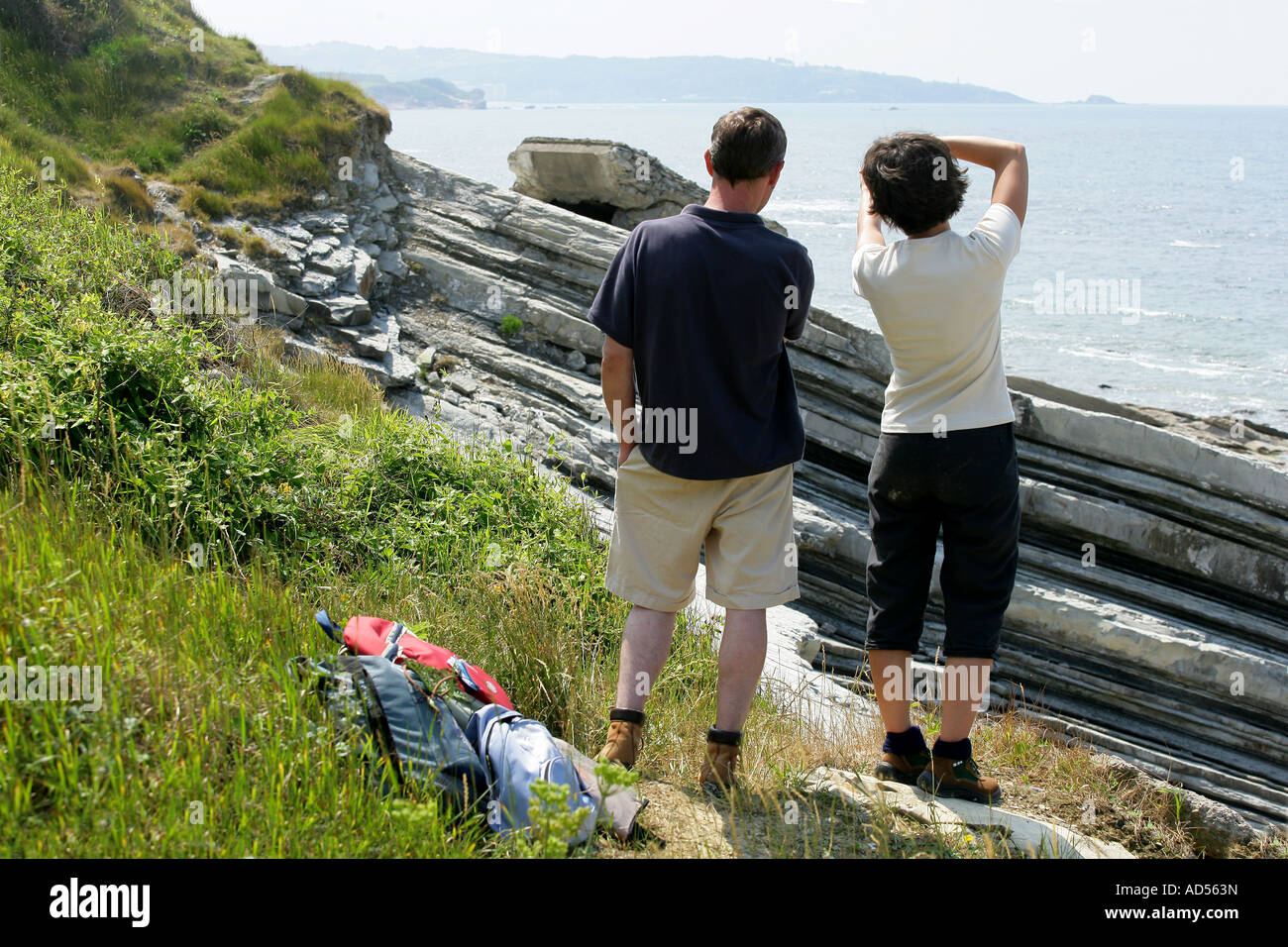 Couple admiring the view Stock Photo - Alamy