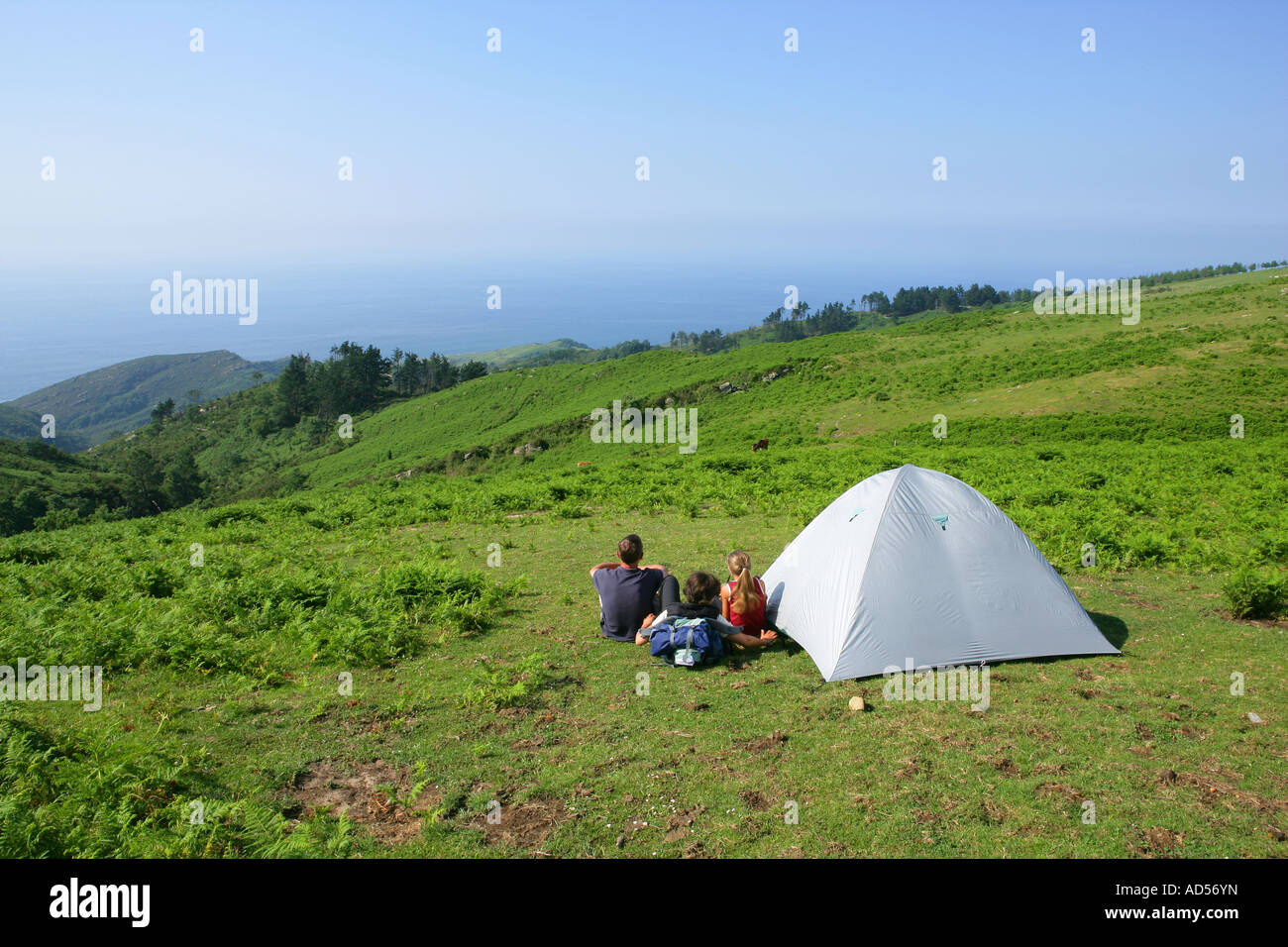 Family admiring the view Stock Photo - Alamy