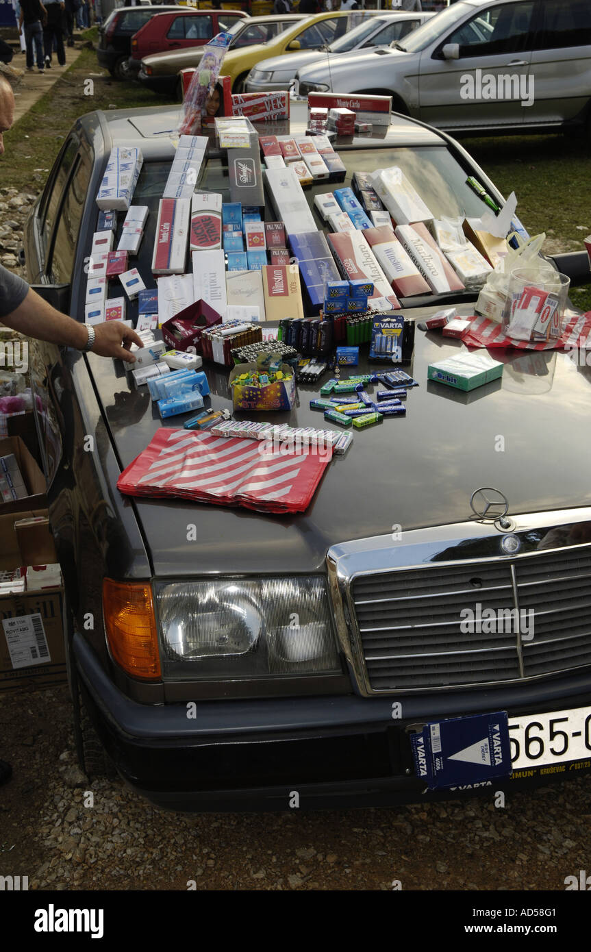 Cigarette smuggling balkan hi-res stock photography and images - Alamy
