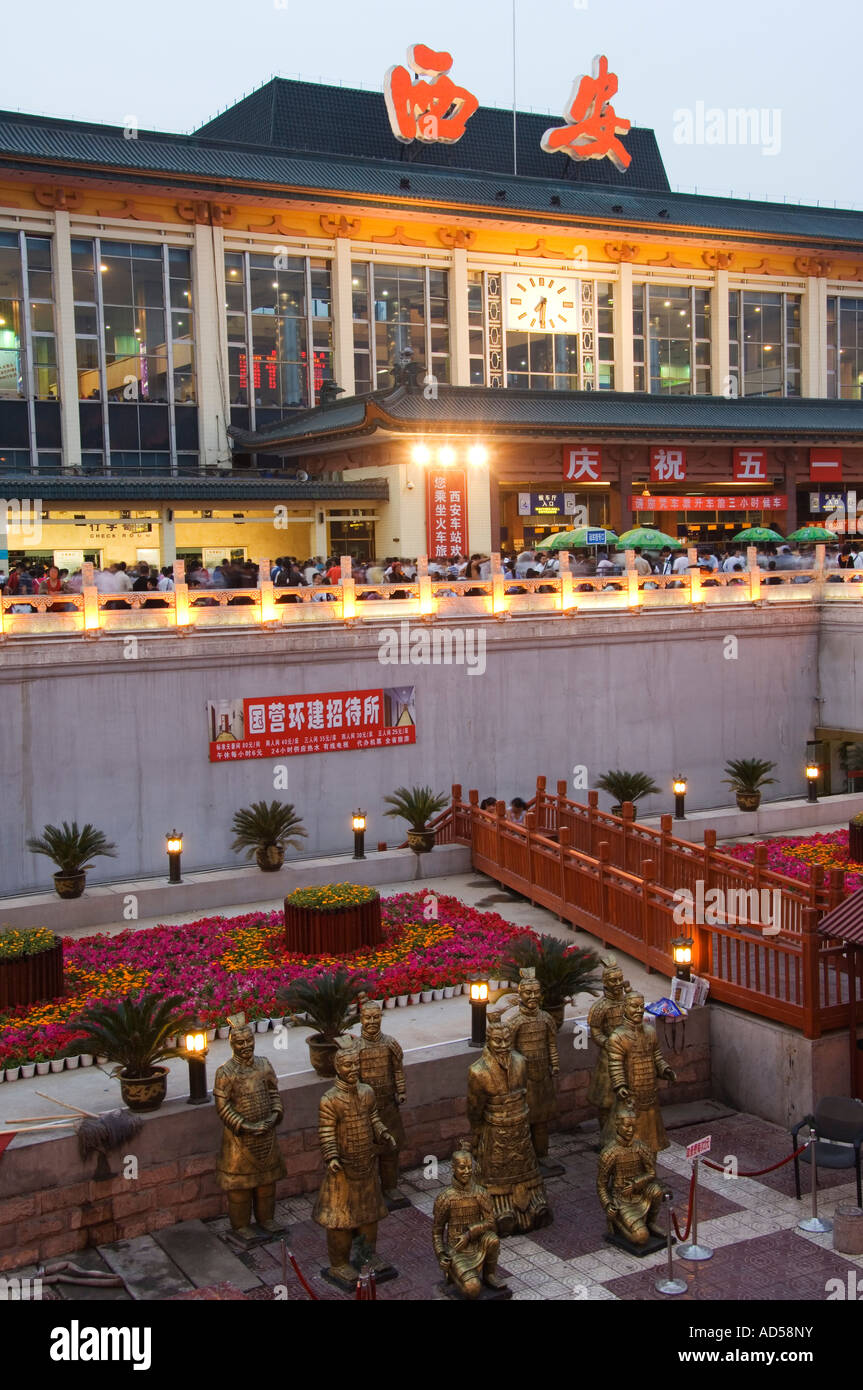 Xi an train station Xian City Shaanxi Province China Stock Photo - Alamy