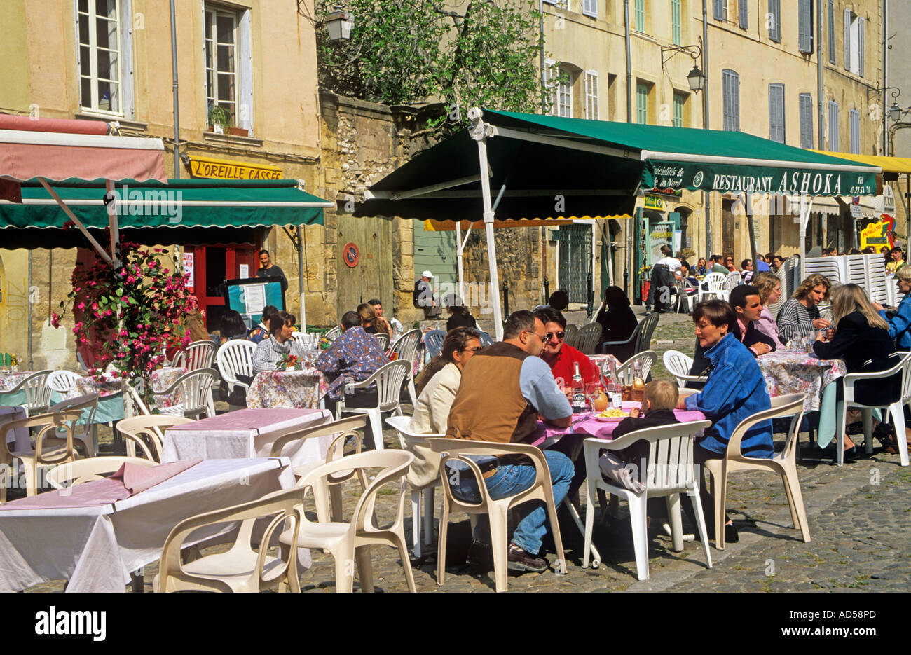 Pavement Restaurant, Aix-en-Provence, France, Europe Stock Photo - Alamy