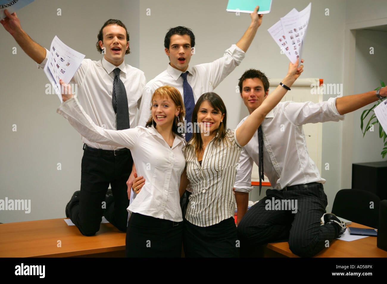 Group of co workers Stock Photo - Alamy
