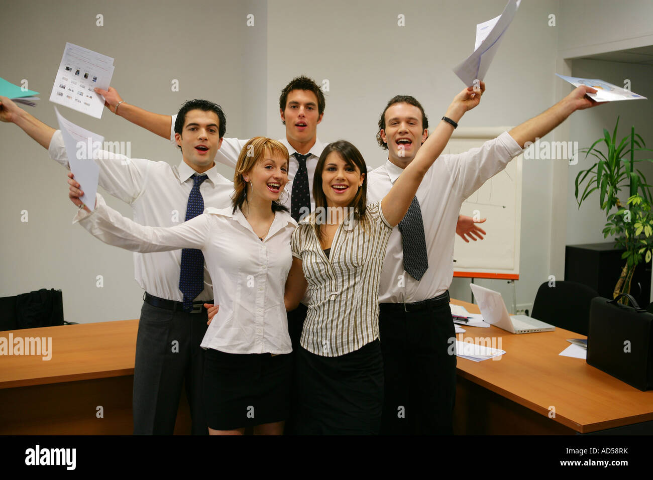 Group of co workers Stock Photo - Alamy