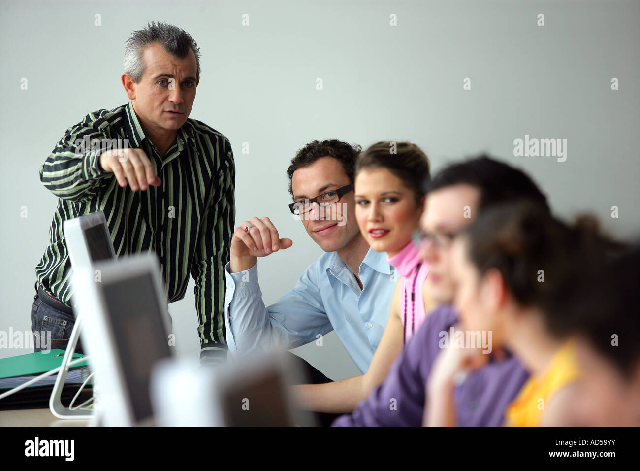 Computer training course Stock Photo - Alamy
