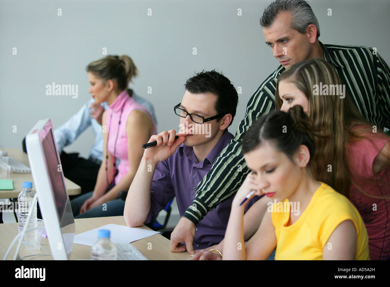 Computer training course Stock Photo - Alamy