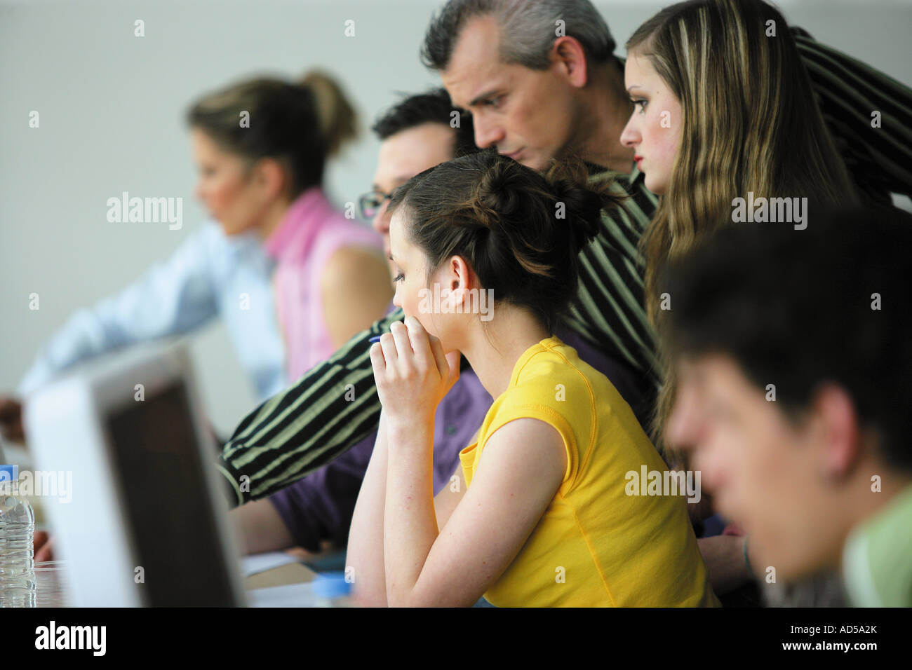 Computer training course Stock Photo - Alamy