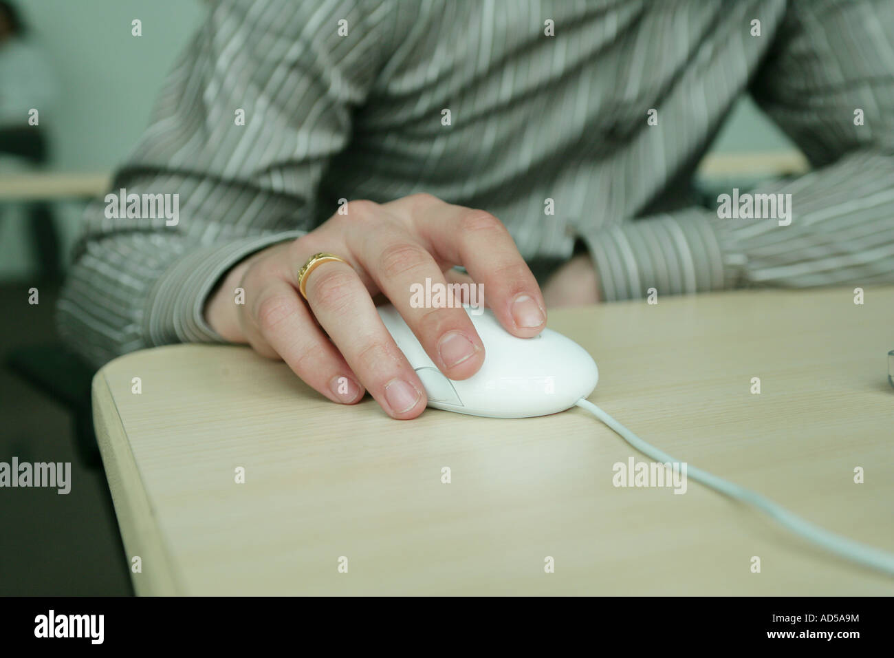 Young professional using a computer Stock Photo - Alamy