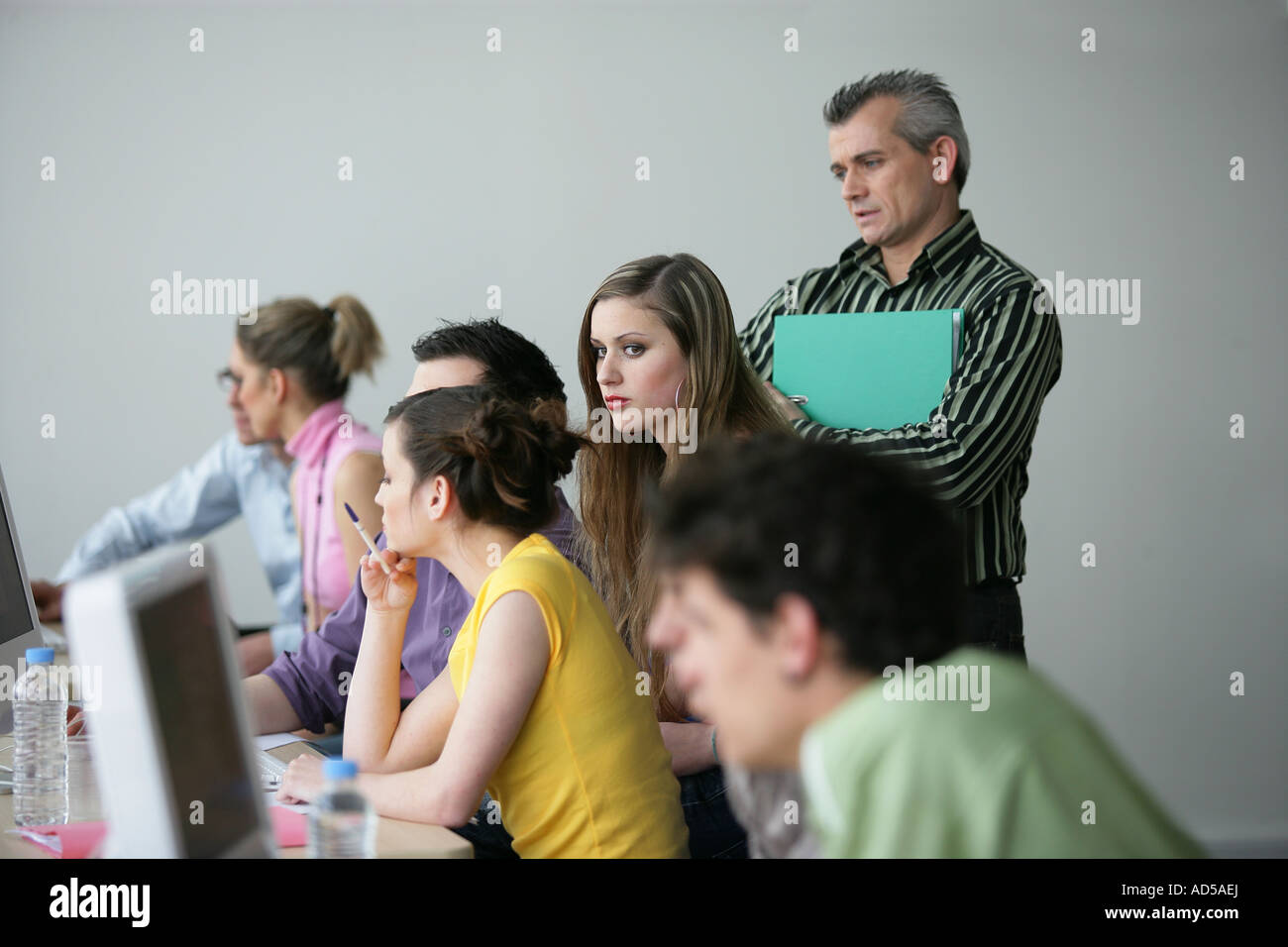 Computer training course Stock Photo - Alamy