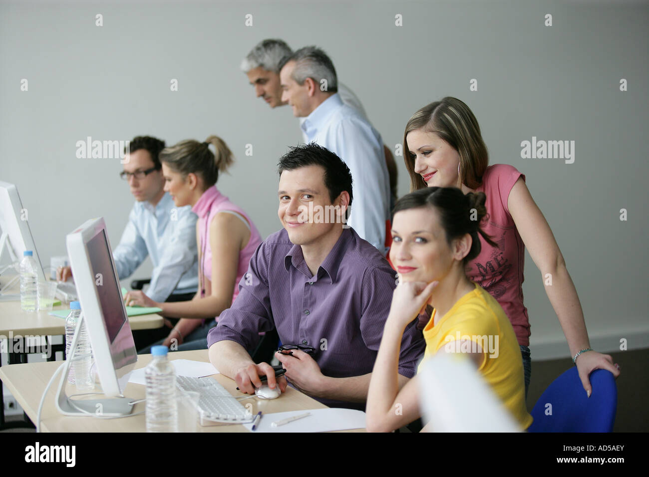 Computer training course Stock Photo - Alamy