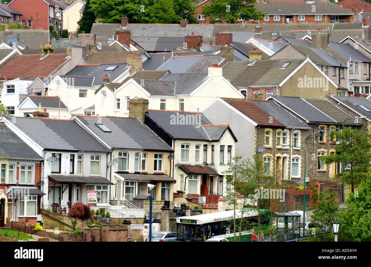 Abertillery housing hi-res stock photography and images - Alamy