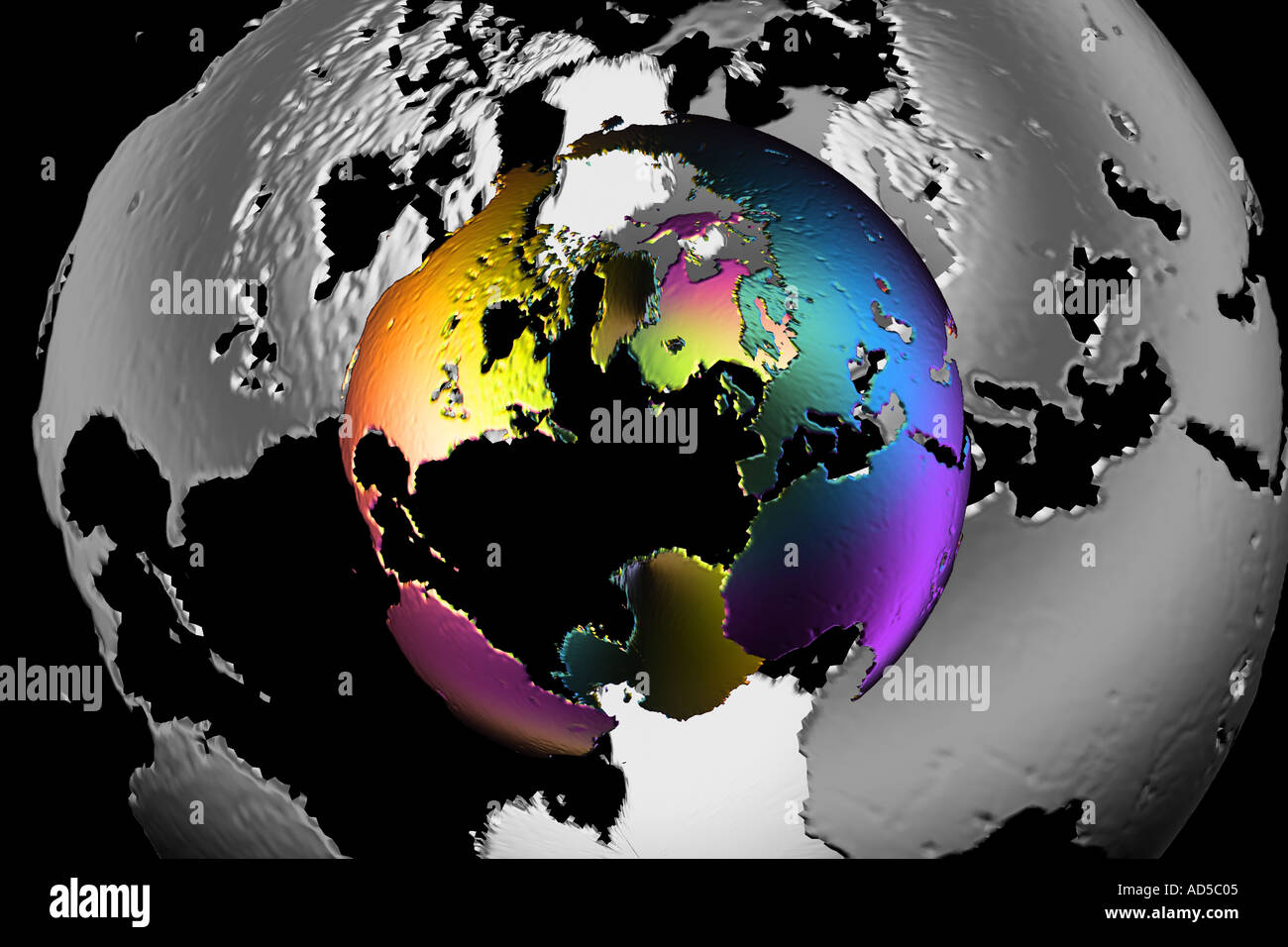 Globe Within a Glode Stock Photo - Alamy