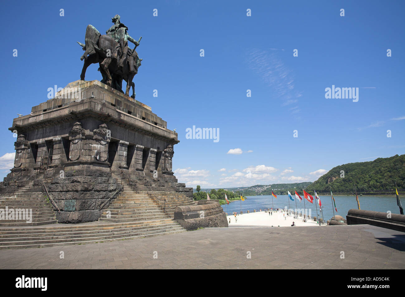 Monument kaiser wilhelm deutsches eck hi-res stock photography and ...
