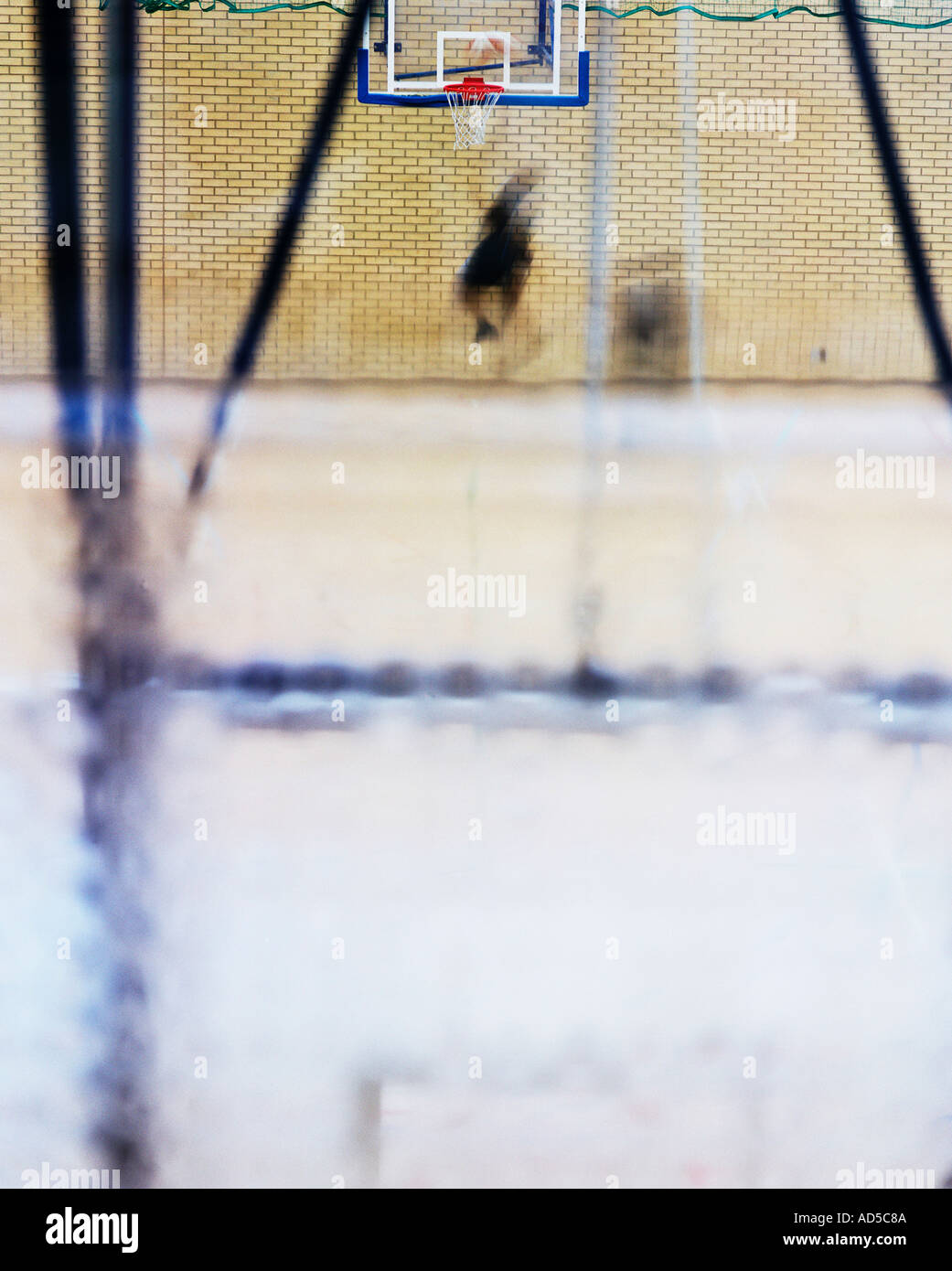 ABSTRACT IMAGE OF BASKETBALL COURT Stock Photo - Alamy