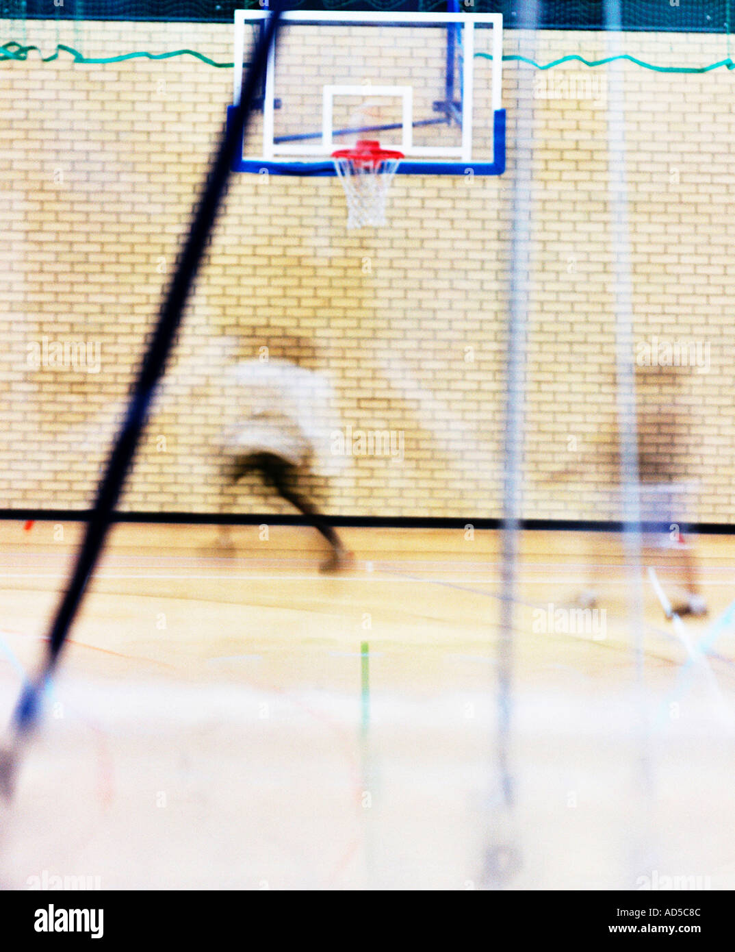 ABSTRACT IMAGE OF BASKETBALL COURT Stock Photo - Alamy