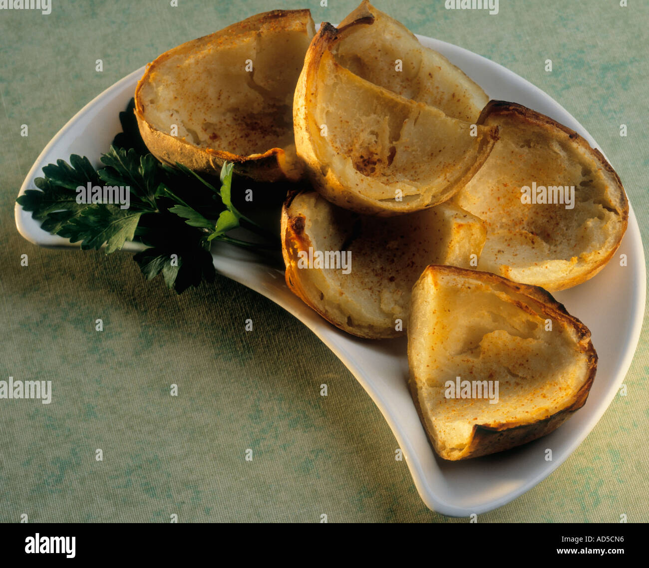 Baked potato skins Stock Photo - Alamy