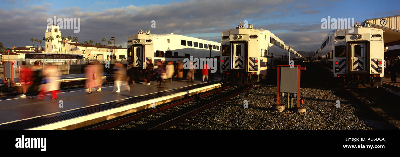 Metro rail cars Union Station downtown Los Angeles California USA Stock ...