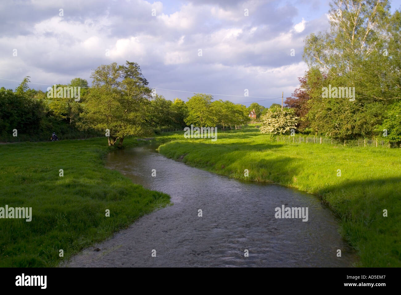 The river Darent at Eynesford Stock Photo - Alamy
