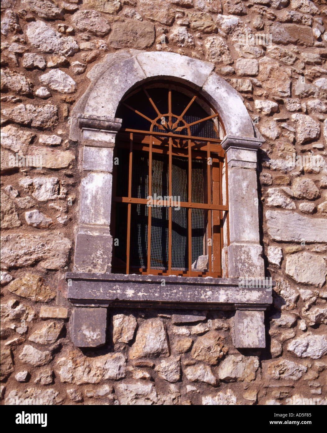 Greek Church Window Kefalonia Cephalonia Stock Photo - Alamy