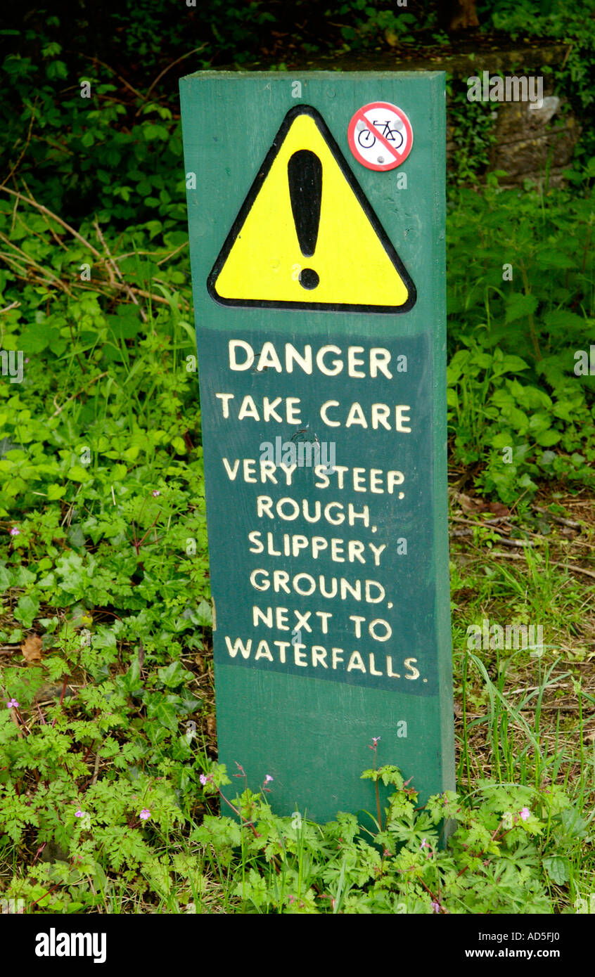 Waterfall waterfalls sign signs hi-res stock photography and images - Alamy
