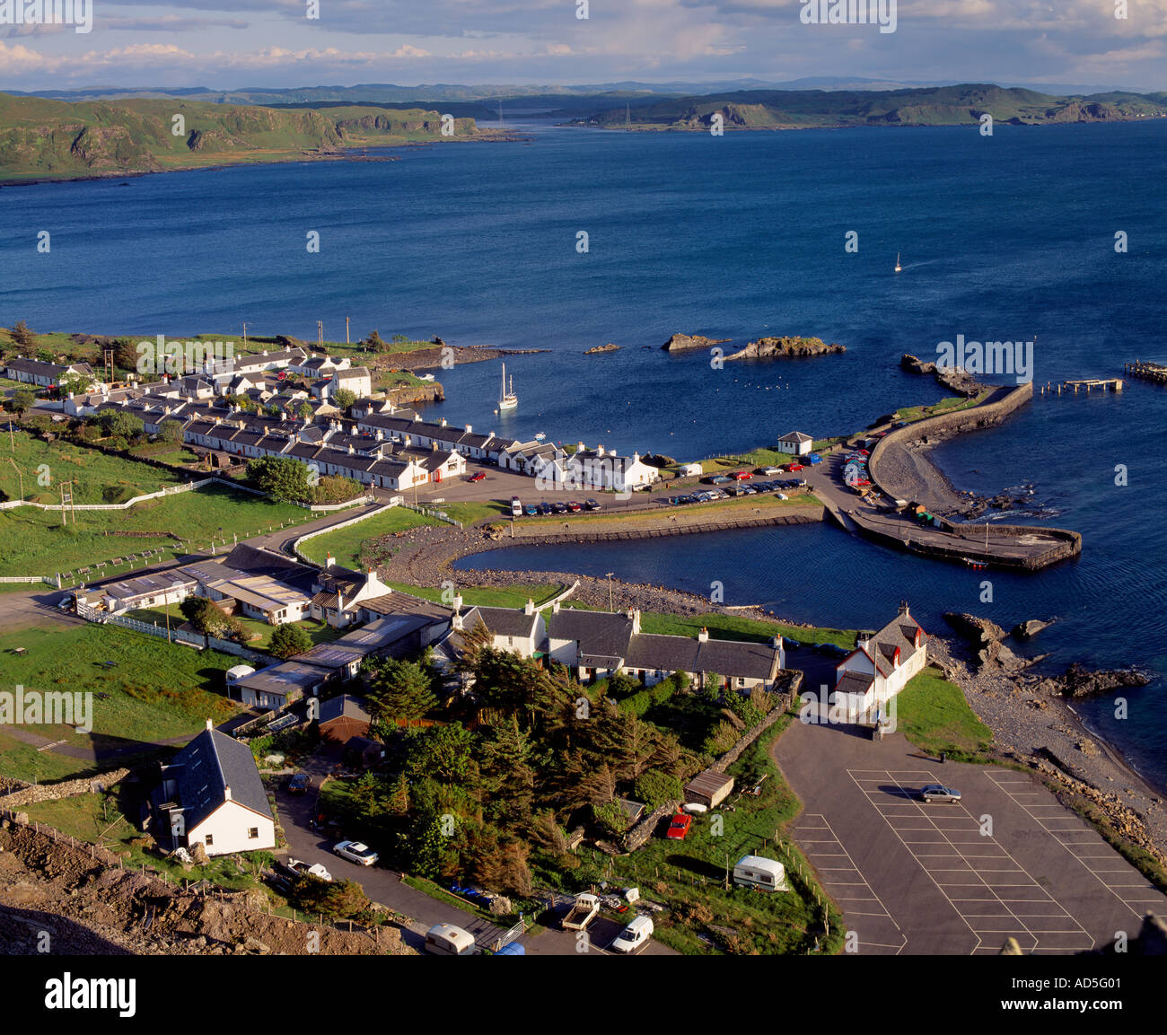 Ellanbeich, Seil Island, Argyll and Bute, Scotland, UK. Overlooking the ...