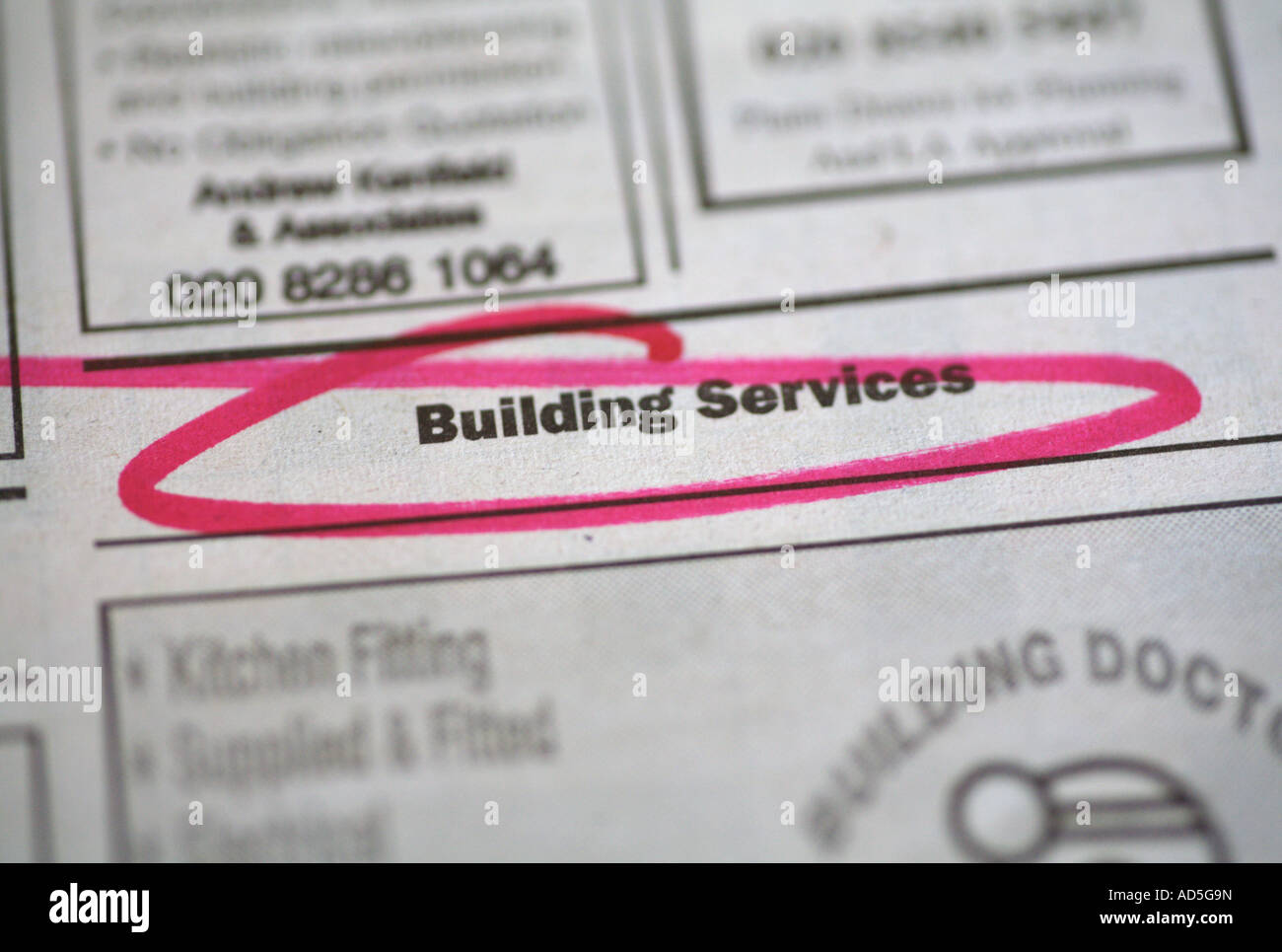 Services advert hi-res stock photography and images - Alamy