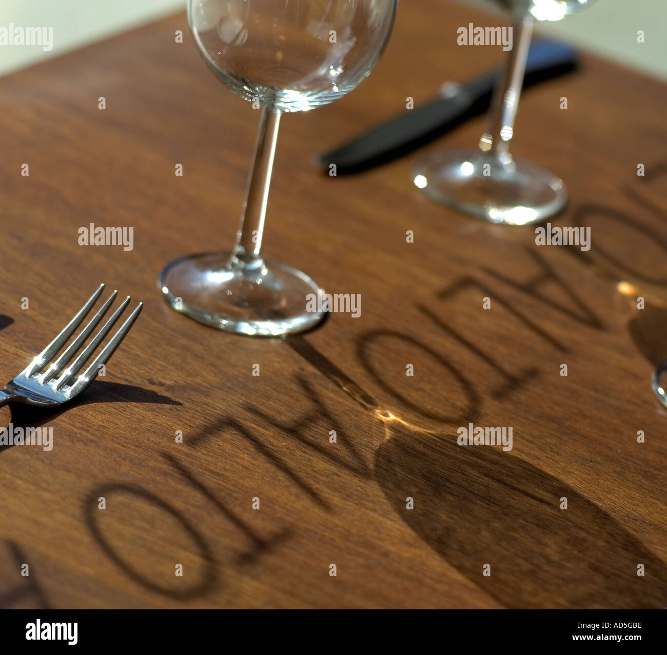 Table for two Stock Photo - Alamy