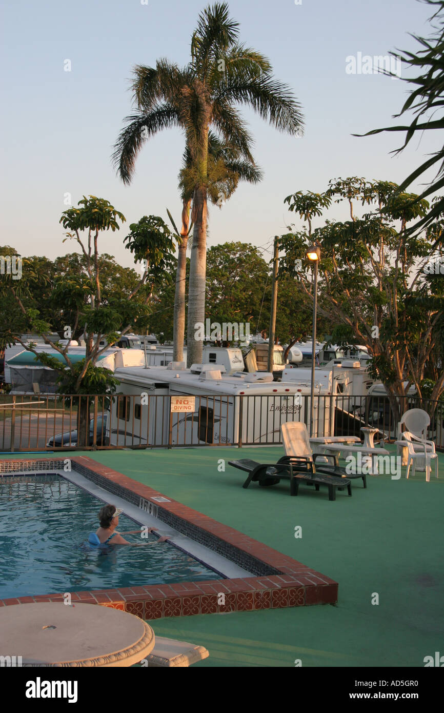 RV Resort Swimming Pool Stock Photo - Alamy