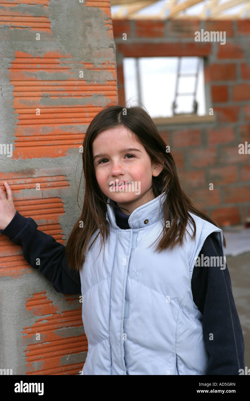 Child at a building site Stock Photo - Alamy