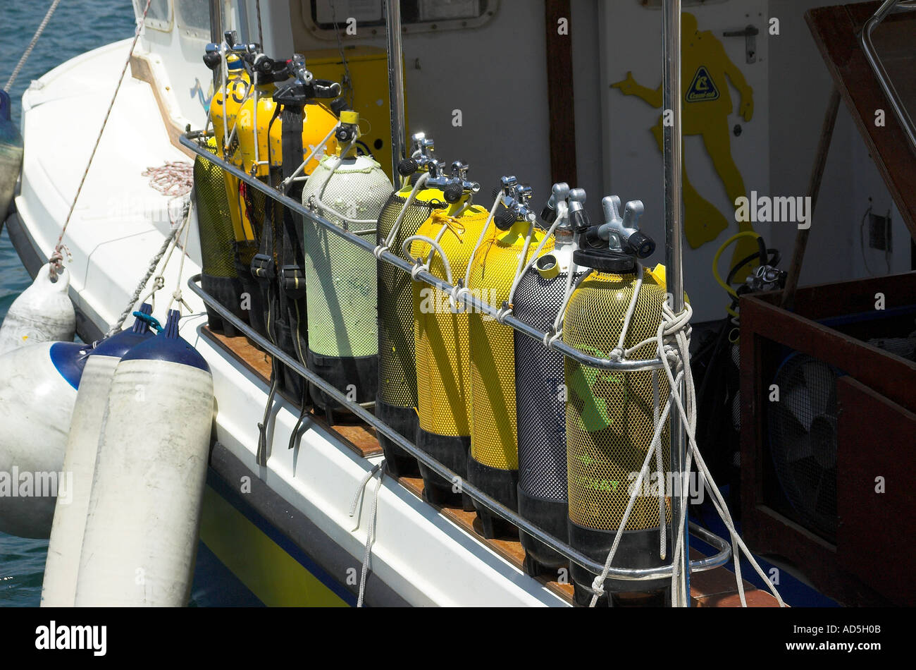 Stored gas bottles hi-res stock photography and images - Alamy