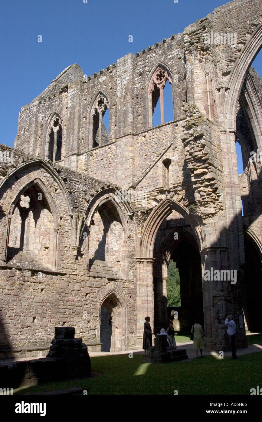 Tintern Abbey Wye Valley Gwent Wales UK Stock Photo - Alamy