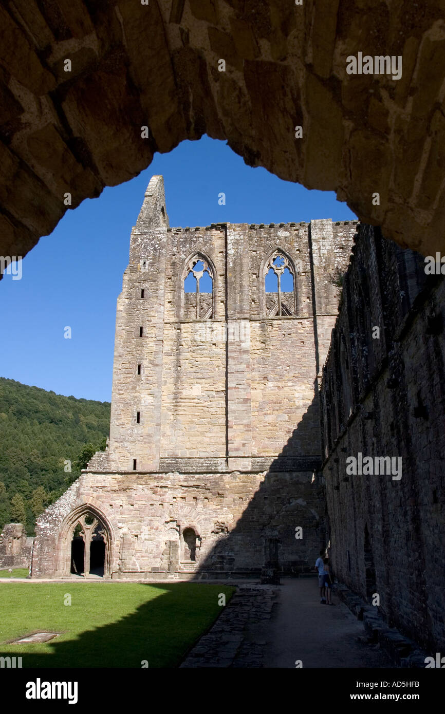 Tintern Abbey Wye Valley Gwent Wales UK Stock Photo - Alamy