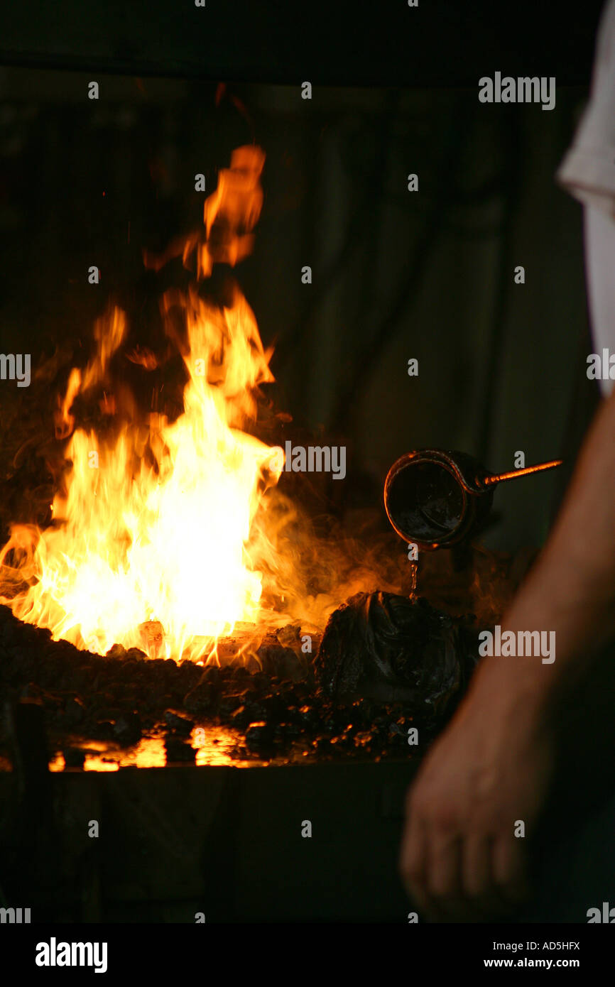 Metal melting device Stock Photo - Alamy