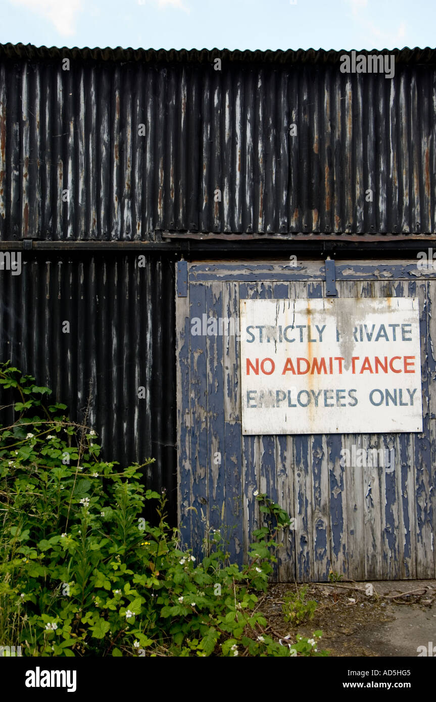 Strictly private no admittance sign High Resolution Stock Photography ...