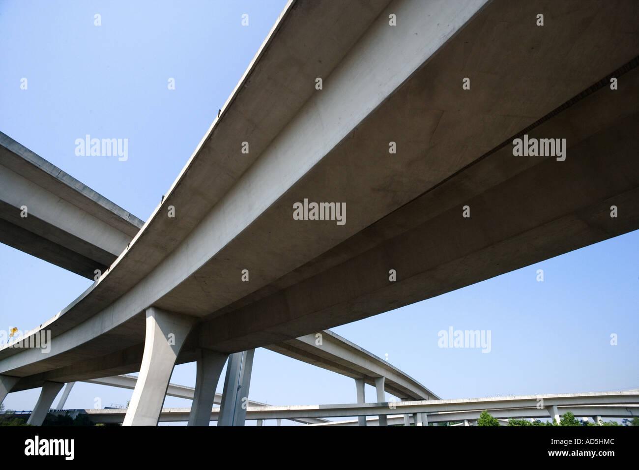 Overpass of an Interstate Highway Stock Photo - Alamy