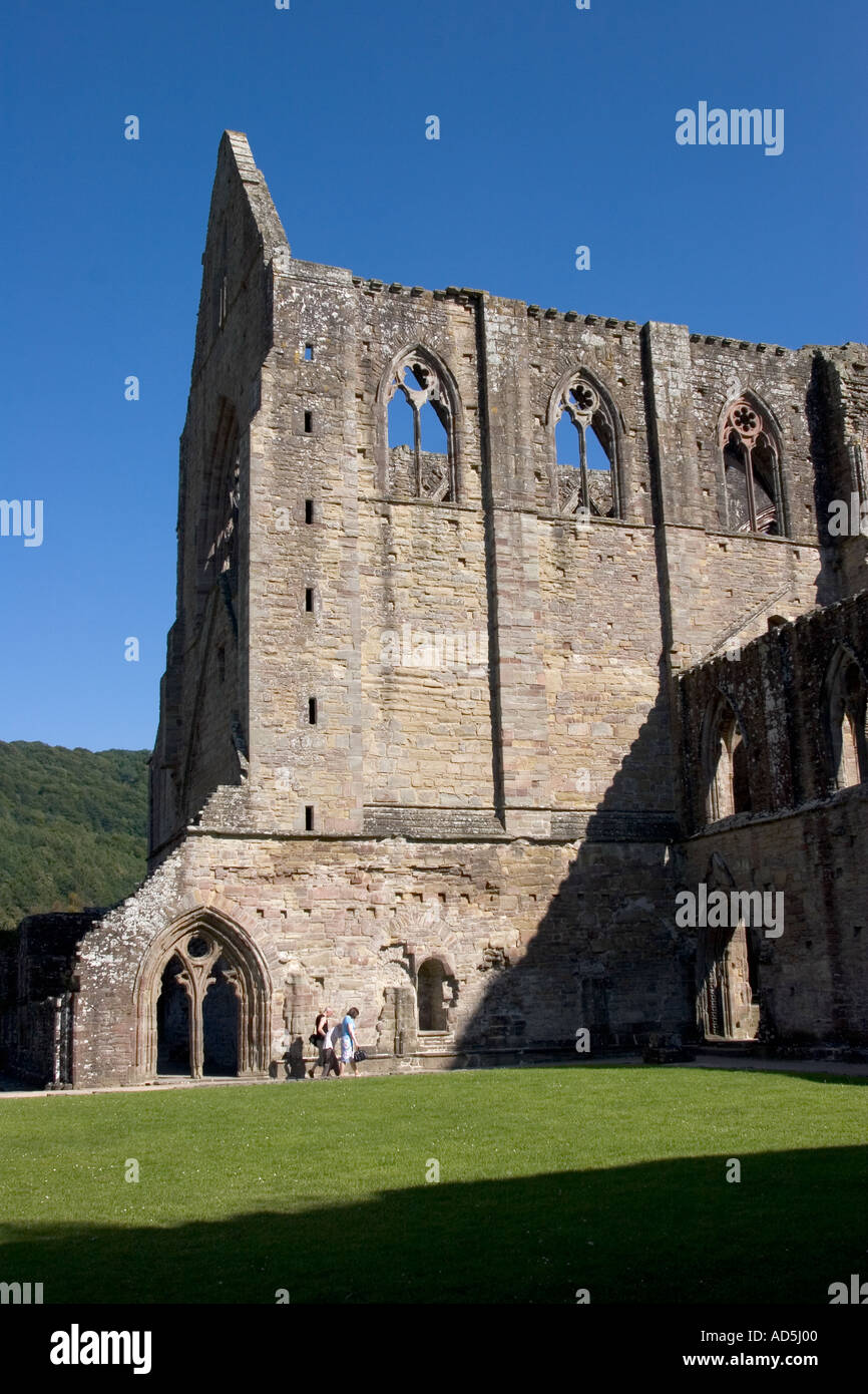 Tintern Abbey Wye Valley Gwent Wales UK Stock Photo - Alamy
