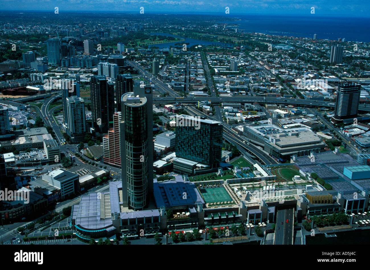 View over Melbourne Australia Stock Photo - Alamy