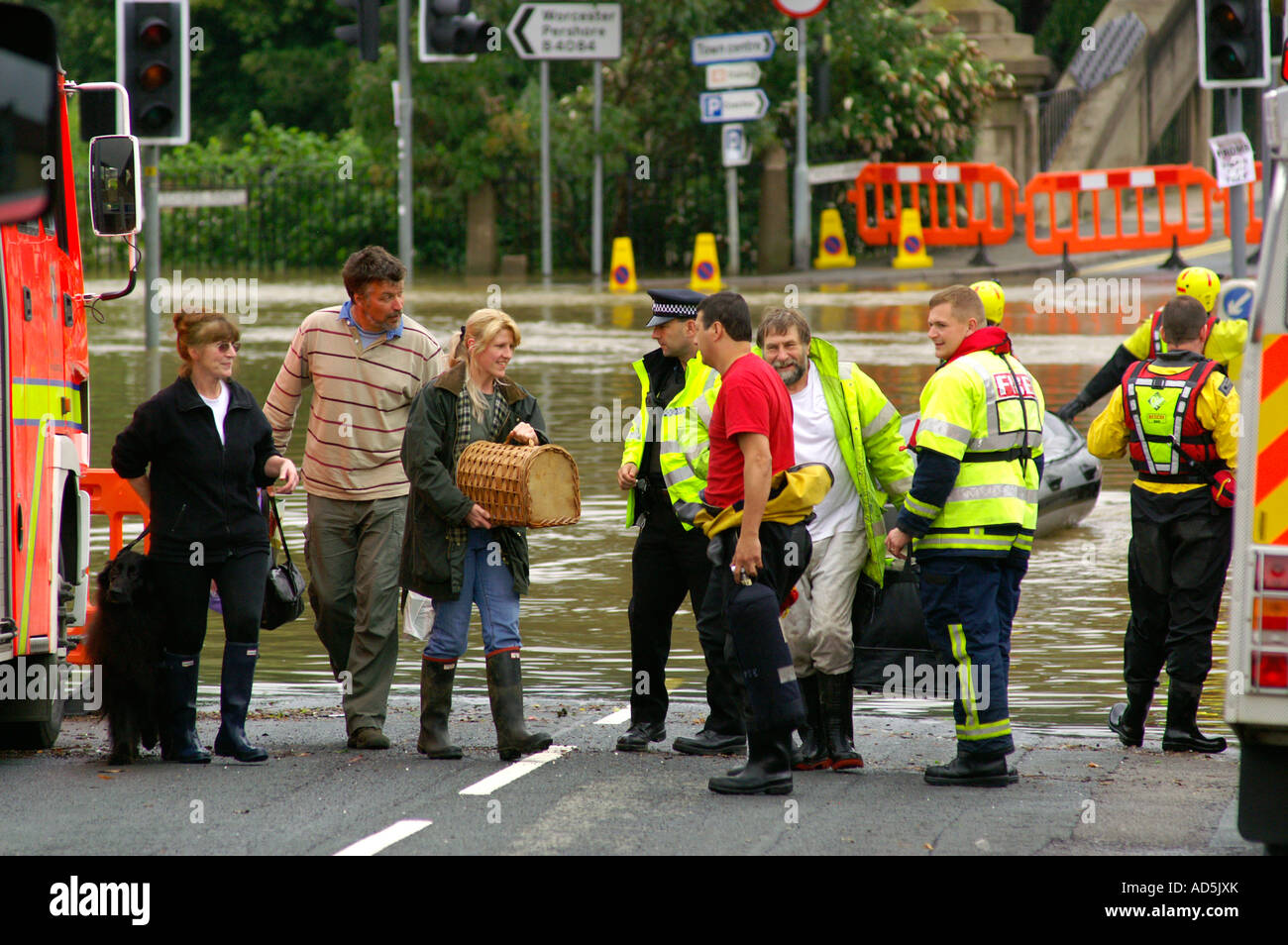 People and their pets being rescued after the flood of the century ...