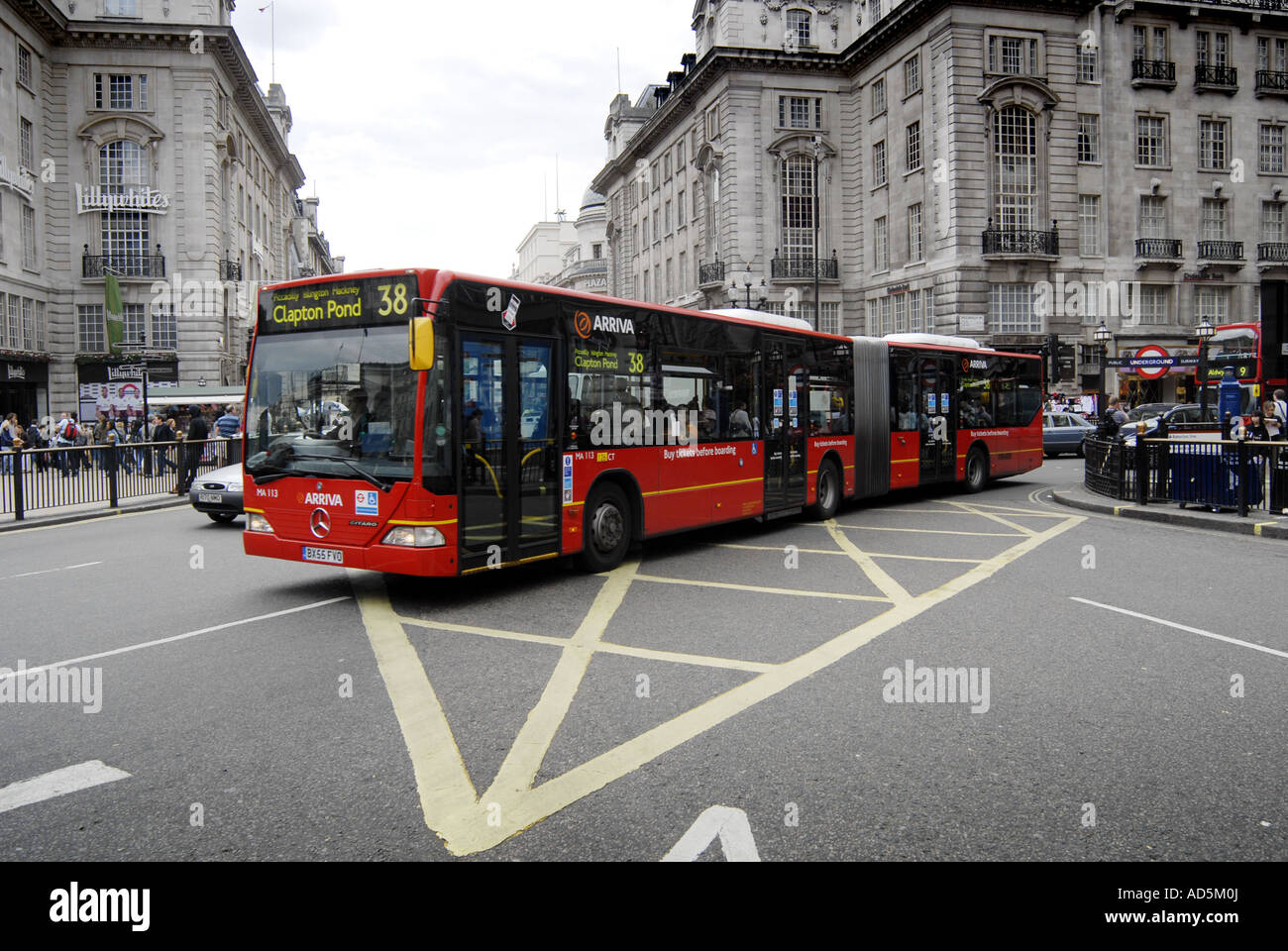 Red bus in Picadilly circus,London,UK,GB,EU,Europe Stock Photo - Alamy