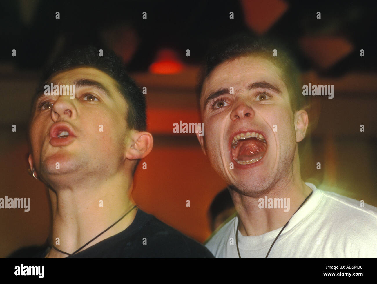 Fans yelling support during the European Arm Wrestling Championships ...