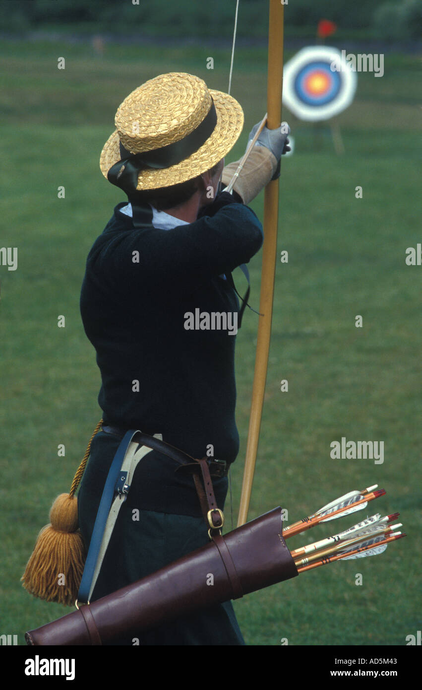 Welsh Long Bow Championships South Wales 1992 Stock Photo - Alamy